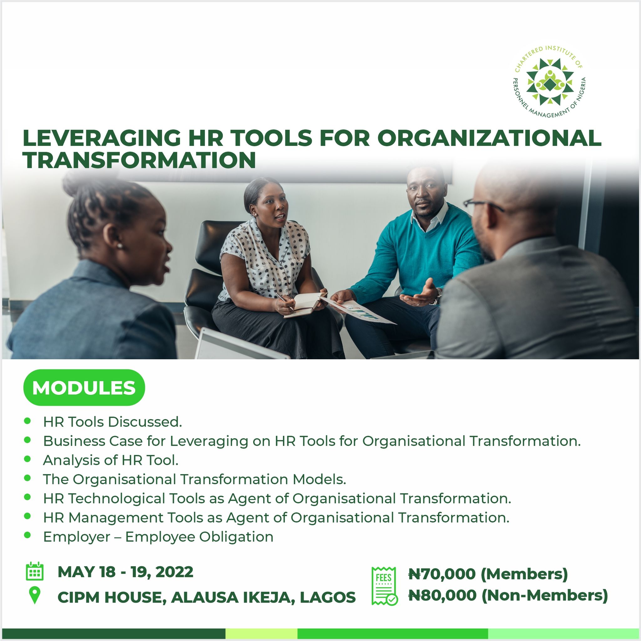 Leveraging HR Tools for Organizational Transformation - CIPM Nigeria