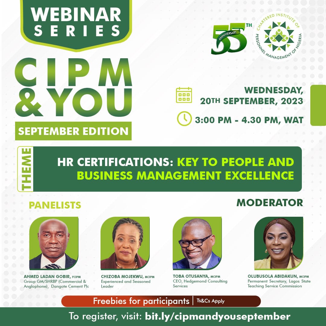 CIPM & You (September Edition) - CIPM Nigeria