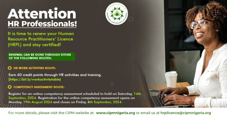 HRPL Competency Assessment Curriculum - CIPM Nigeria